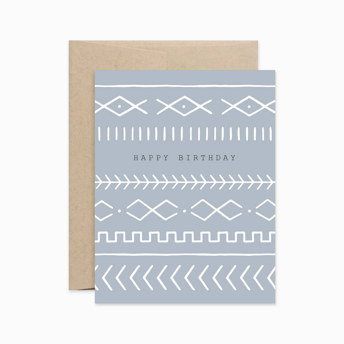 Boho Happy Birthday Greeting Card – Mint + Modern